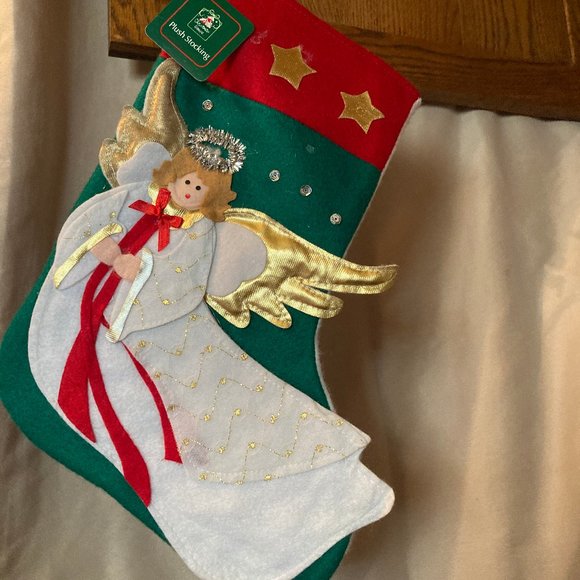 CHRISTMAS HOUSE | Holiday | Christmas Angel Stockings New Felt ...